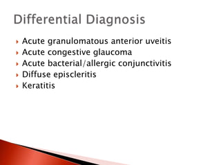 RE Anterior uveitis case presentation | PPTX