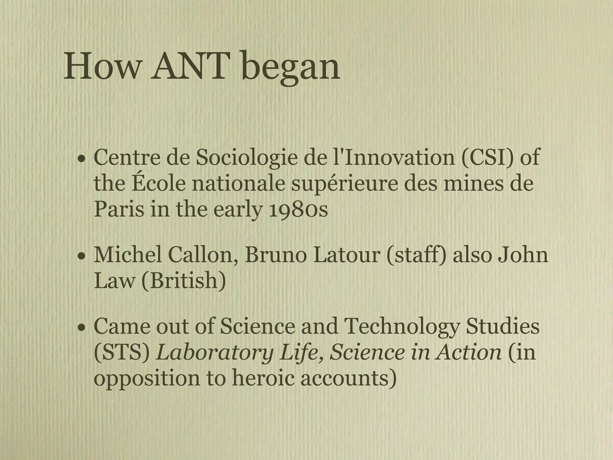 Actor Network Theory and UX | PPT