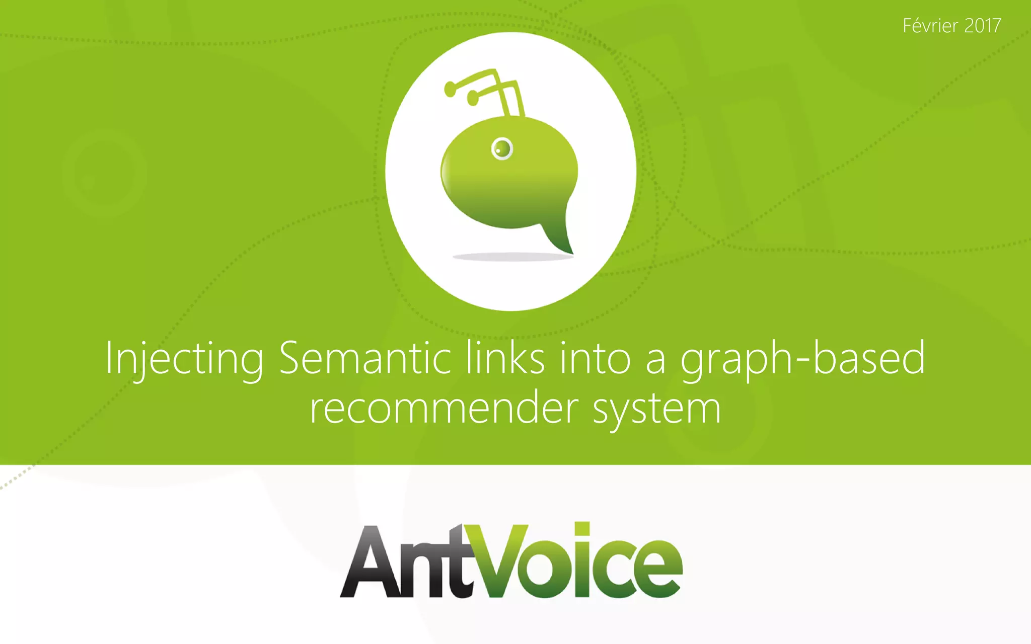Injecting semantic links into a graph-based recommender system | PPT