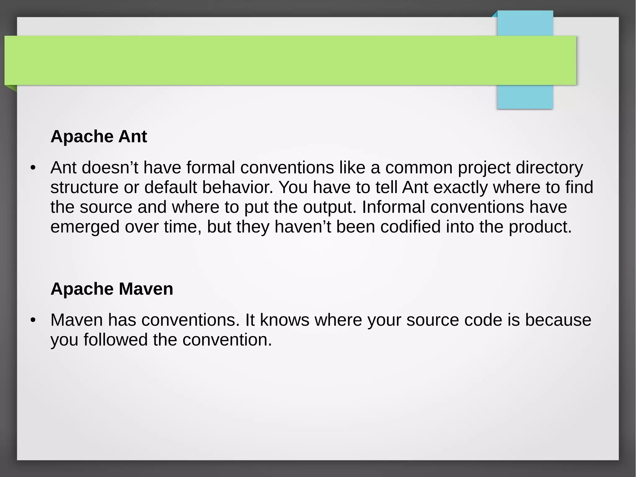 Apache ANT vs Apache Maven | PPT
