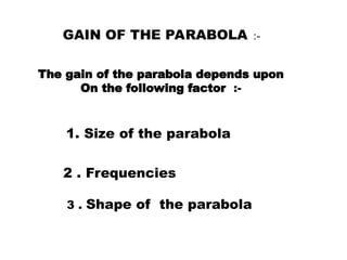 RADIO SET ANTENA WITH PARABOLA REFLECTOR.ppt