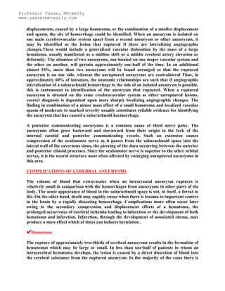 Topic of the month: Radiological pathology of intracranial aneurysms | PDF