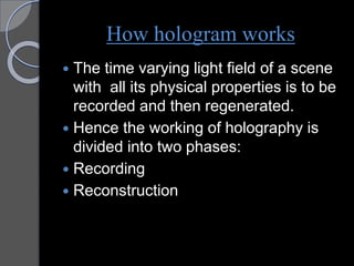 holography | PPTX