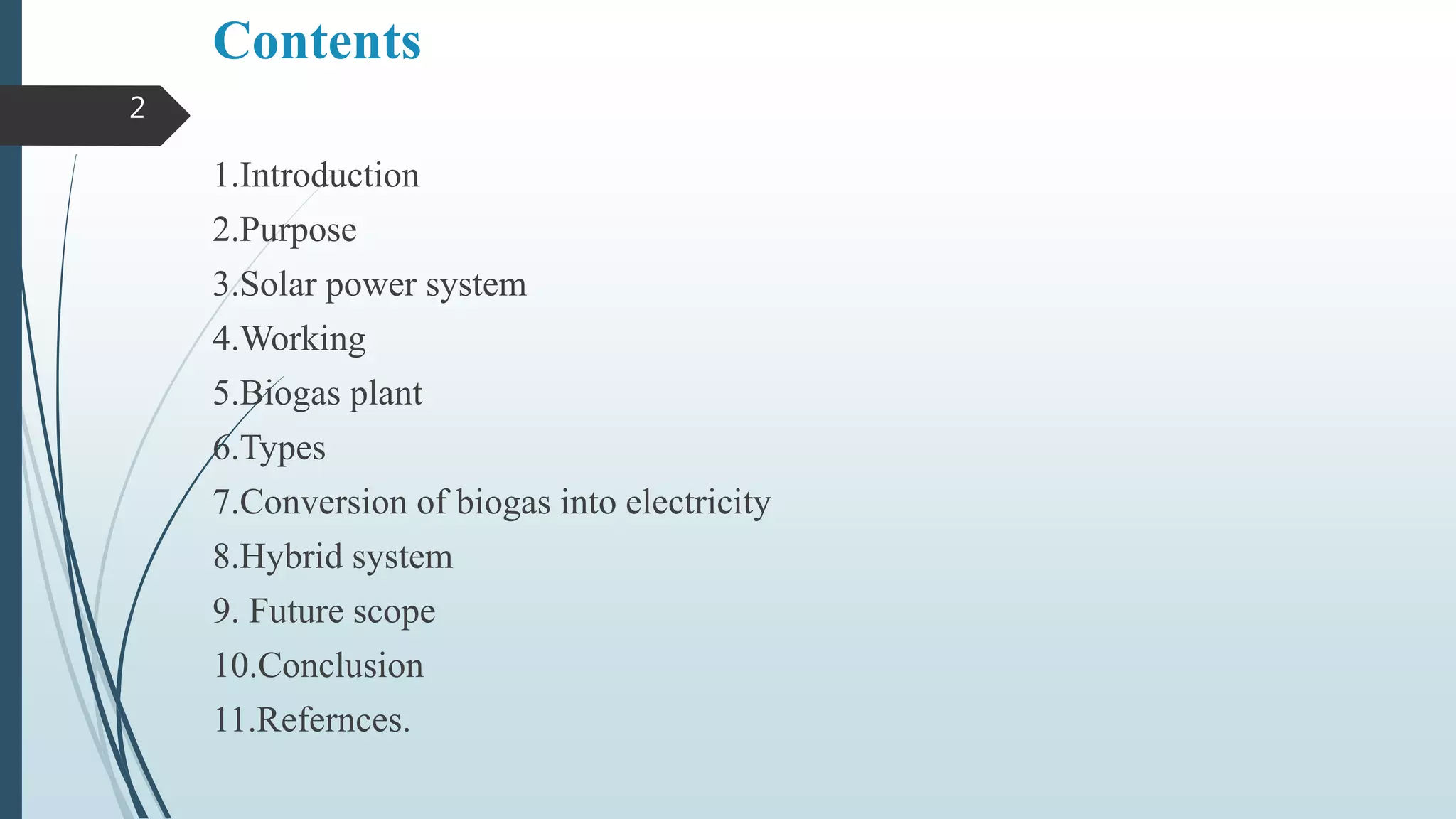 SOLAR-BIOGAS HYBRID POWER GENERATION SYSTEM | PPTX