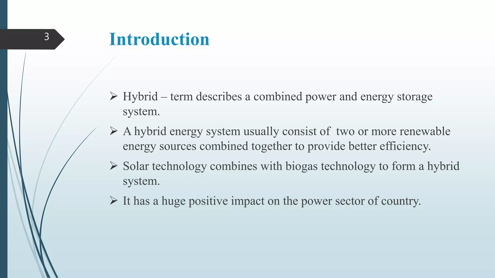 SOLAR-BIOGAS HYBRID POWER GENERATION SYSTEM | PPTX