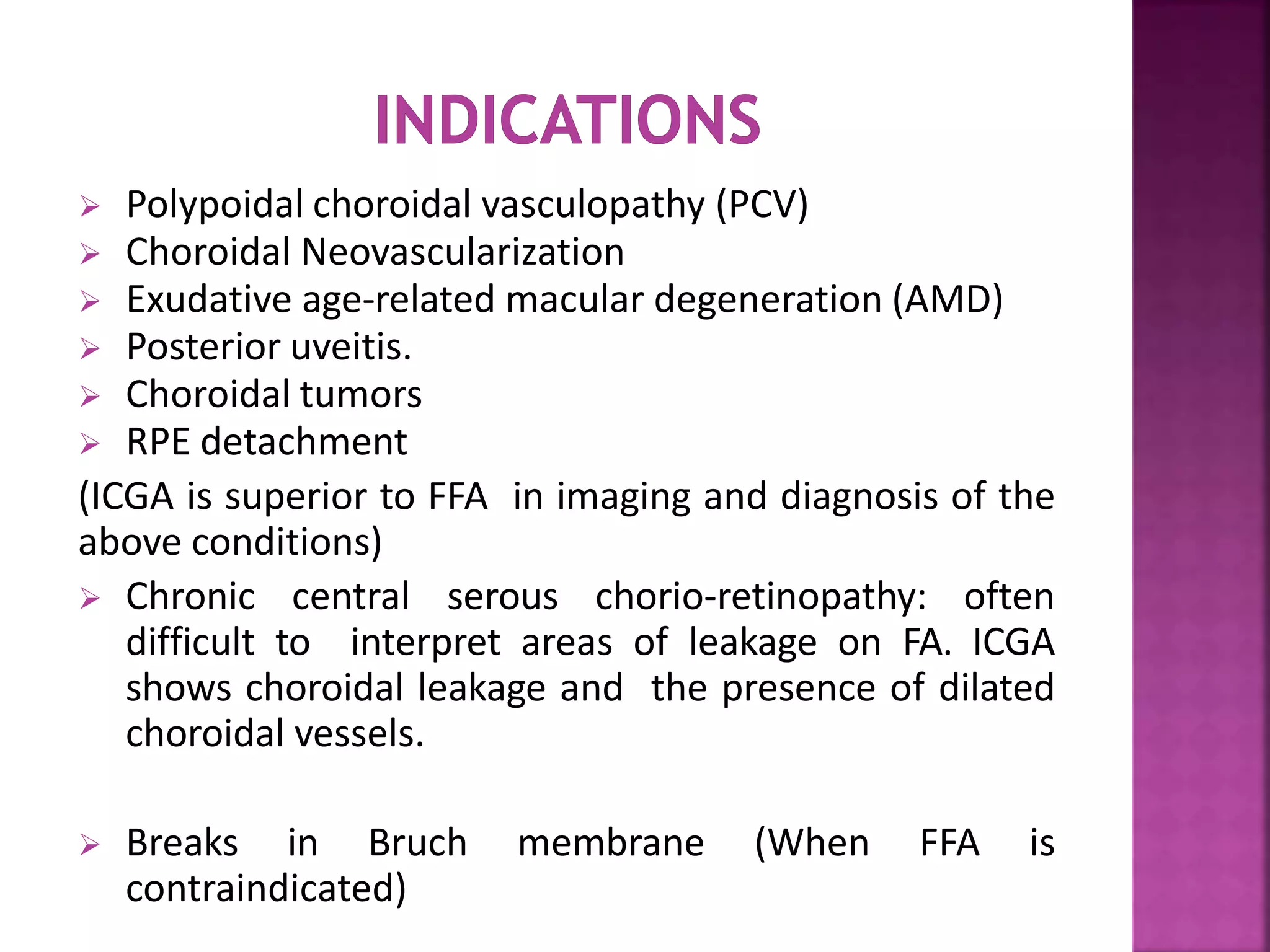 Indocyanine Green Angiography (ICG) | PPTX