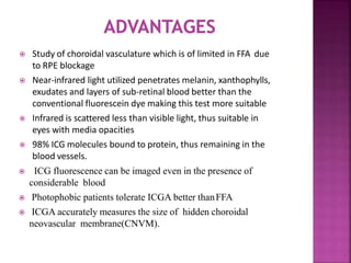 Indocyanine Green Angiography (ICG) | PPTX