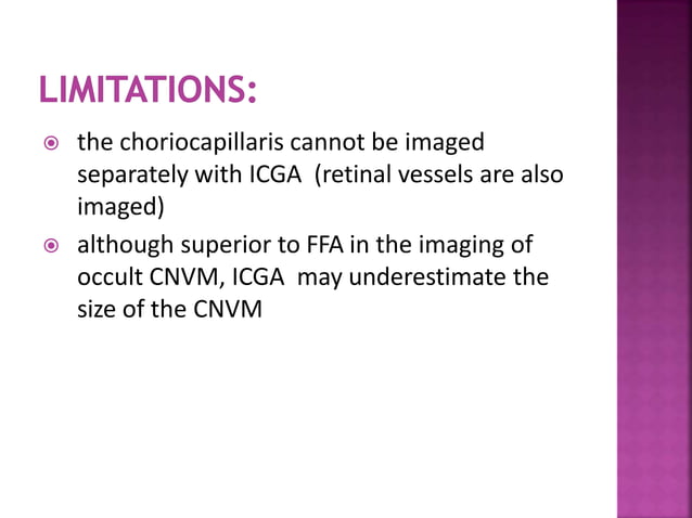 Indocyanine Green Angiography (ICG) | PPTX | Eye and Vision Conditions ...