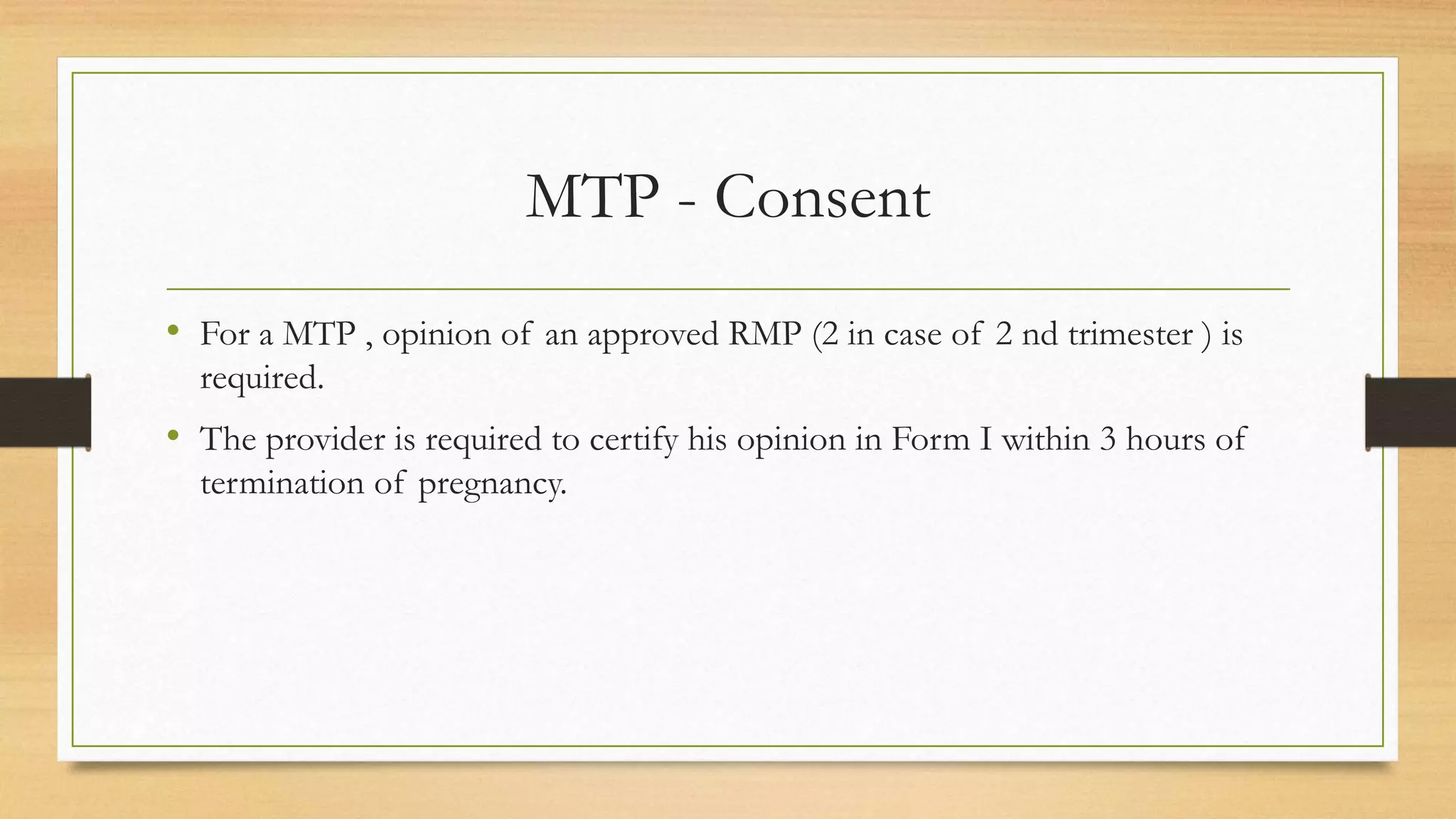 medical termination of pregnancy | PPTX