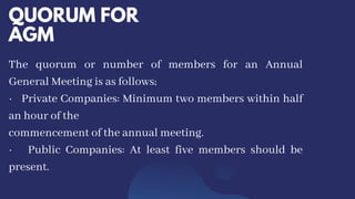 Know All About The Annual General Meeting | PDF