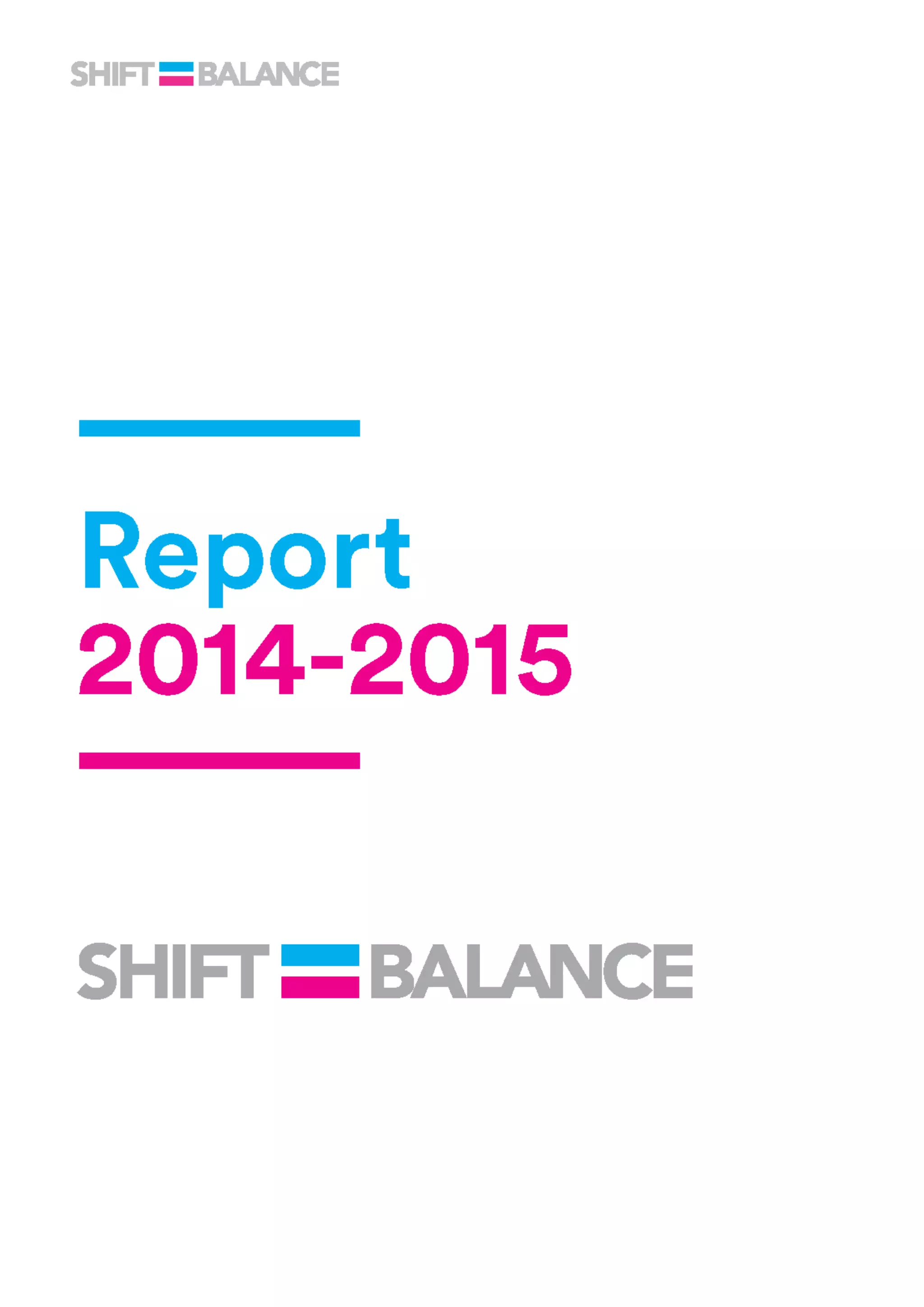 Annual report shiftbalance | PDF
