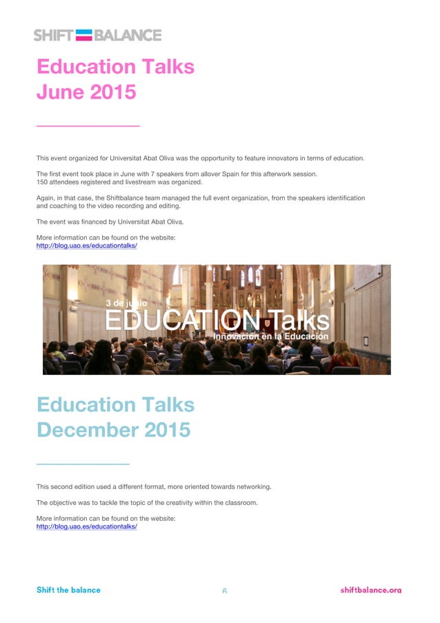 Annual report shiftbalance | PDF