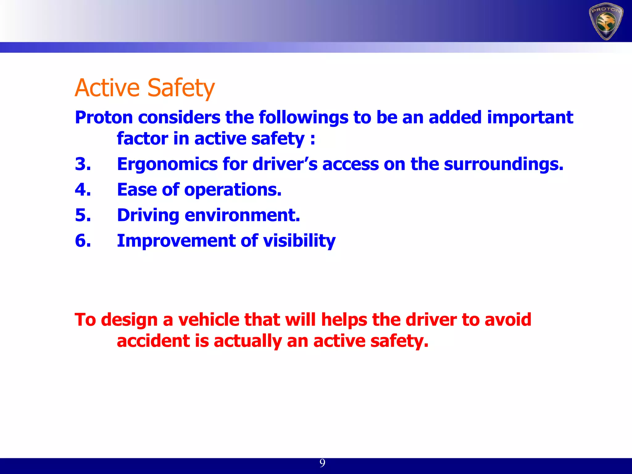 Passive Restraint | PPT