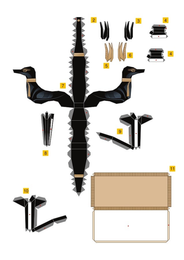 Papercraft Anubis box