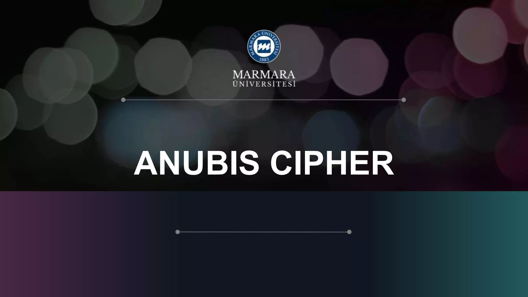Anubis Cipher | PPT