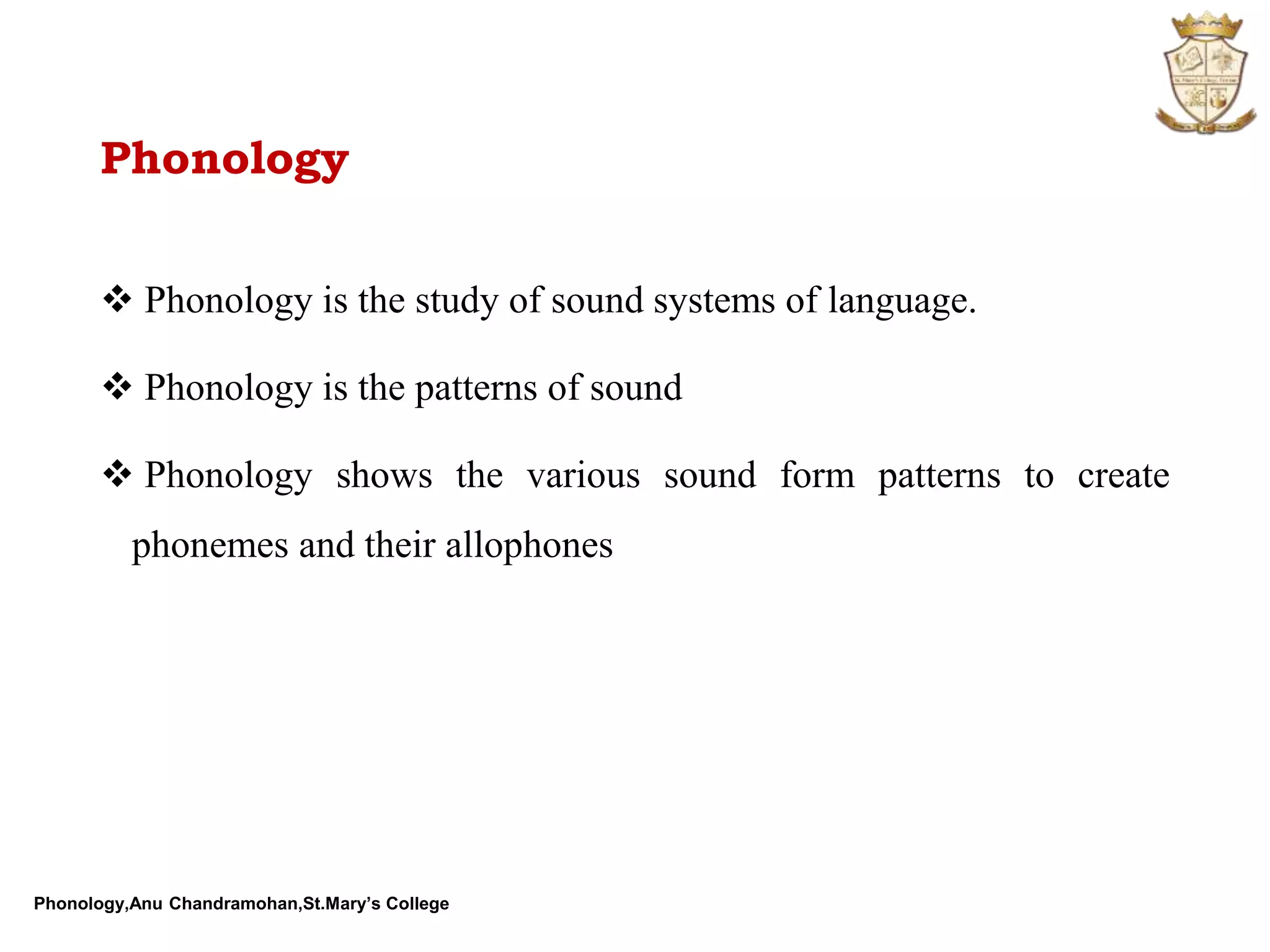 Phonology In English | PPTX