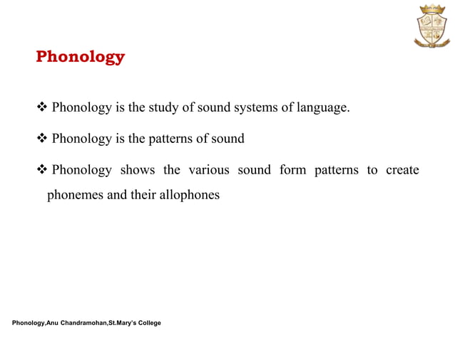 Phonology In English | PPT