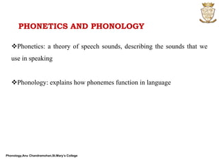 Phonology In English | PPTX