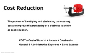 Cost Reductions management and reduce costing | PPTX | Business ...