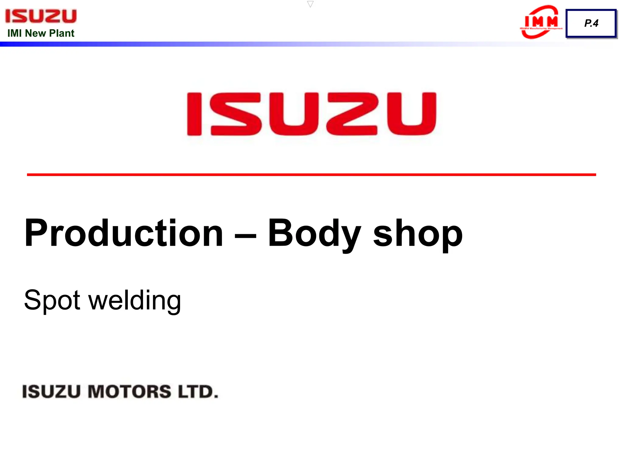 Anudeep isuzu resistance spot welding report | PPT