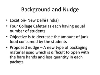 A nudge to reduce obesity | PPTX
