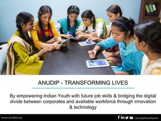 Anudip Profile.pdf | Career Planning | Careers