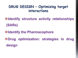 DRUG DESIGN AND DISCOVERY | PPTX