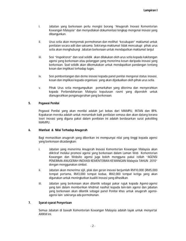 Anugerah inovasi | PDF