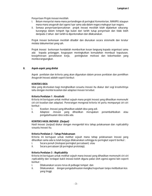 Anugerah inovasi | PDF