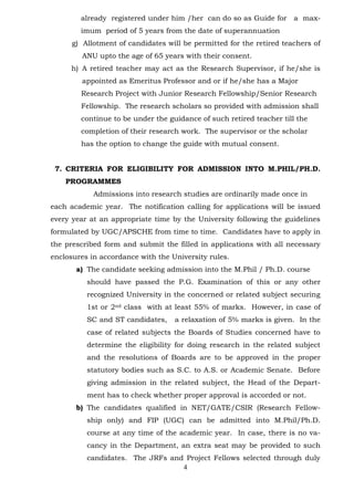 Anu guidelines | PDF