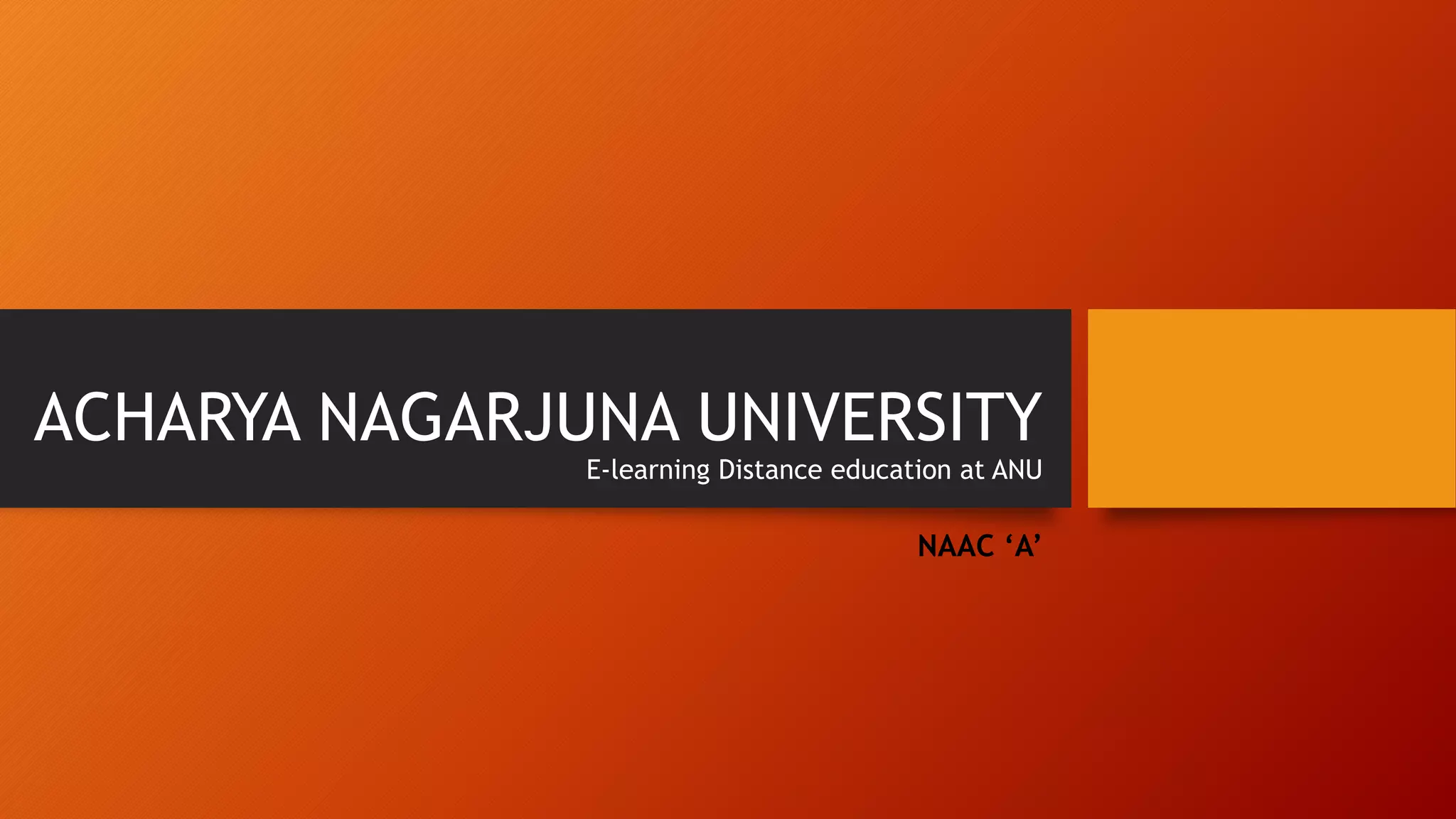 Anu homepage ppt | PPTX