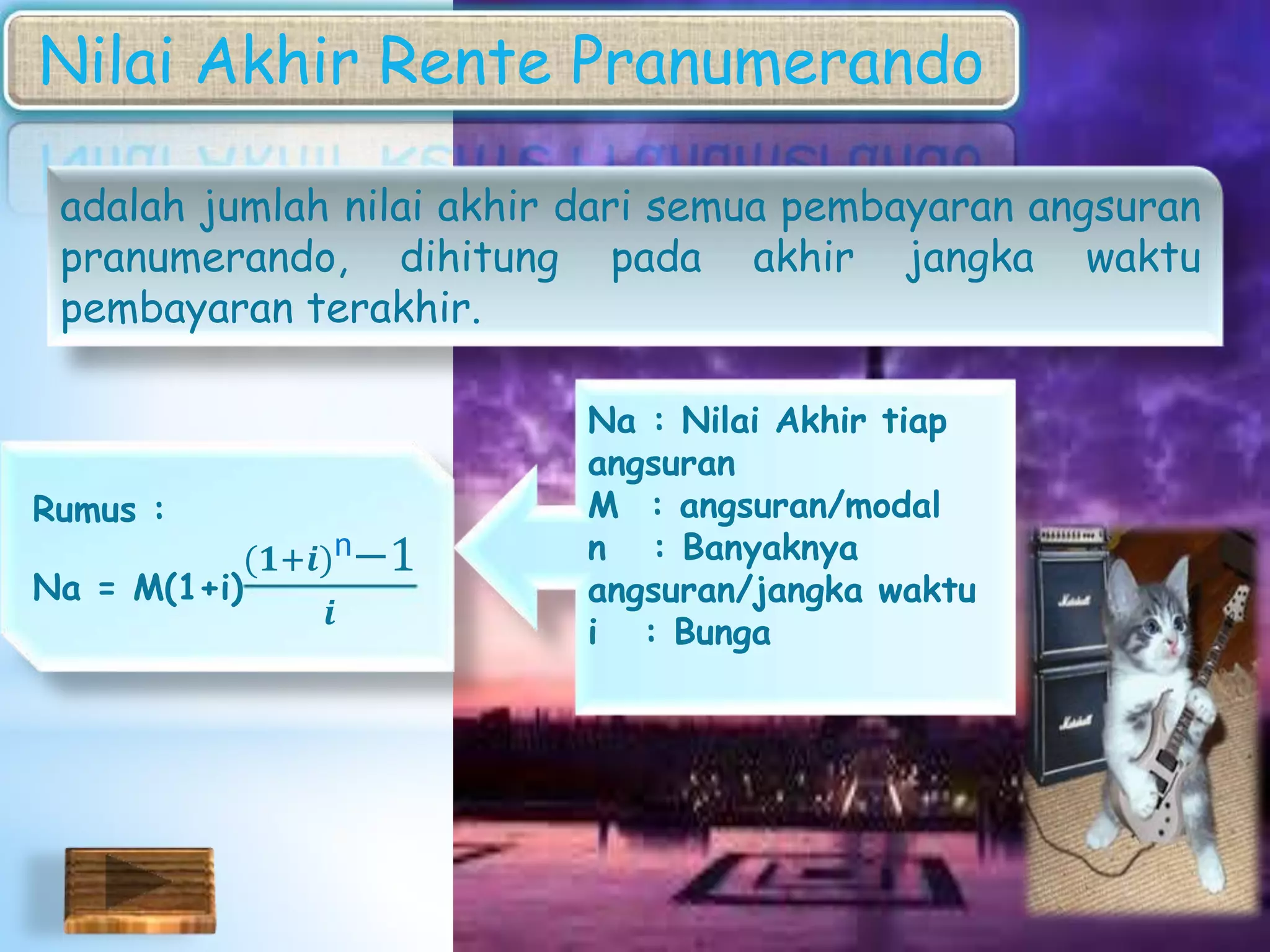 Matematika Keuangan - Anuitas dan Rente | PPTX
