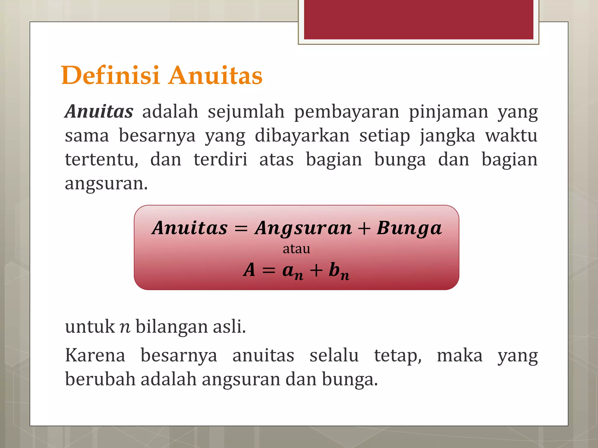 Anuitas | PPTX