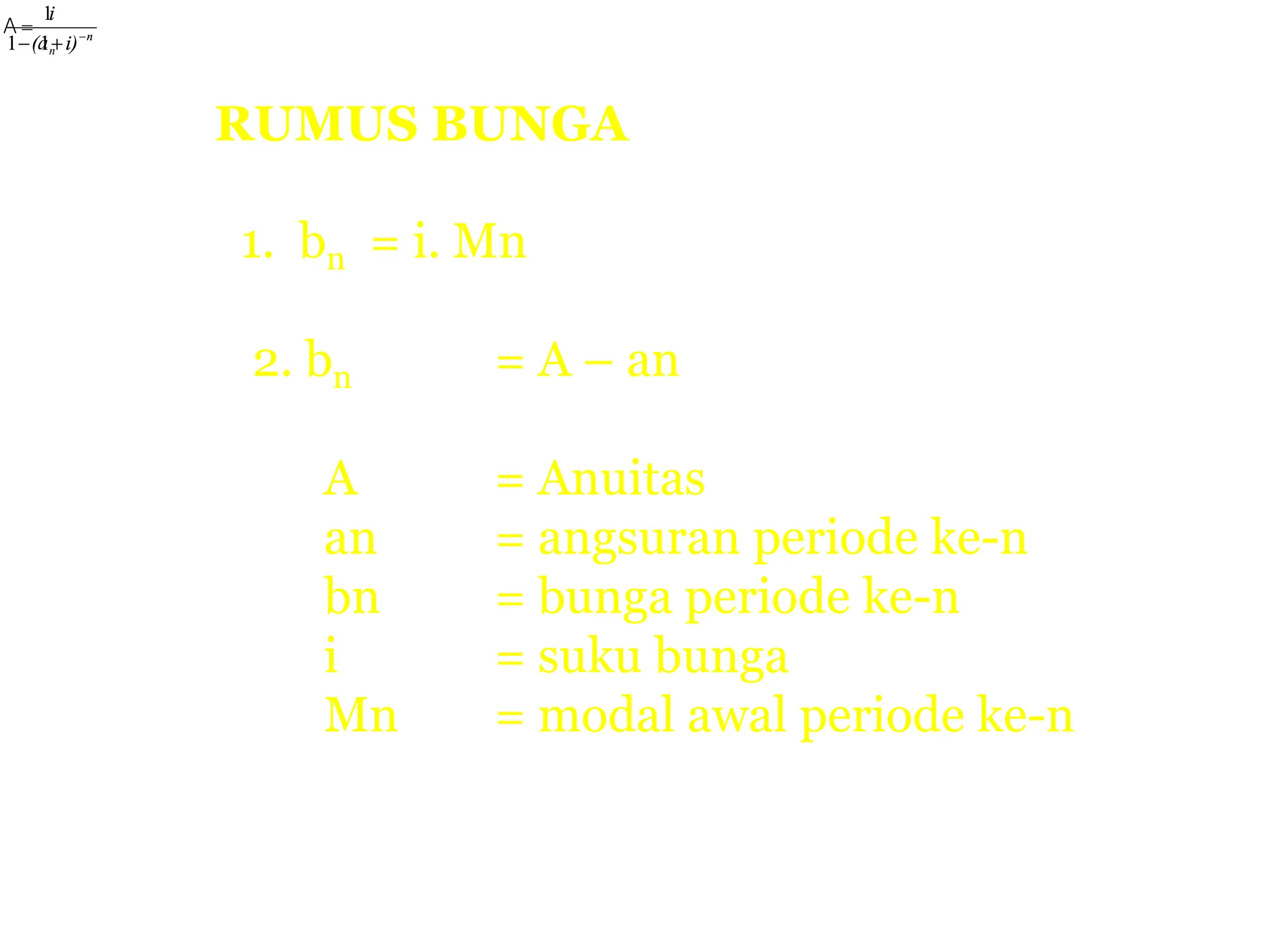 Cara melakukan perhitungan anuitas matematika bisnis | PPT