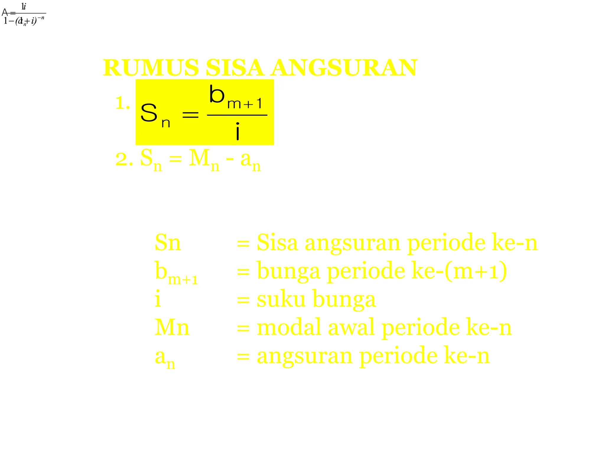 Cara melakukan perhitungan anuitas matematika bisnis | PPT