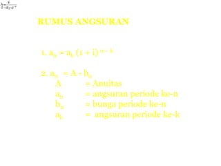 Cara melakukan perhitungan anuitas matematika bisnis | PPT