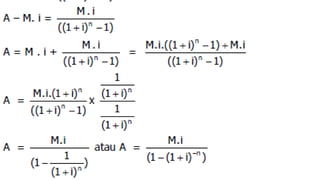 Bunga Majemuk dan anuitas matematika kelas XI | PPTX