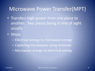 wirless power transmission | PPT
