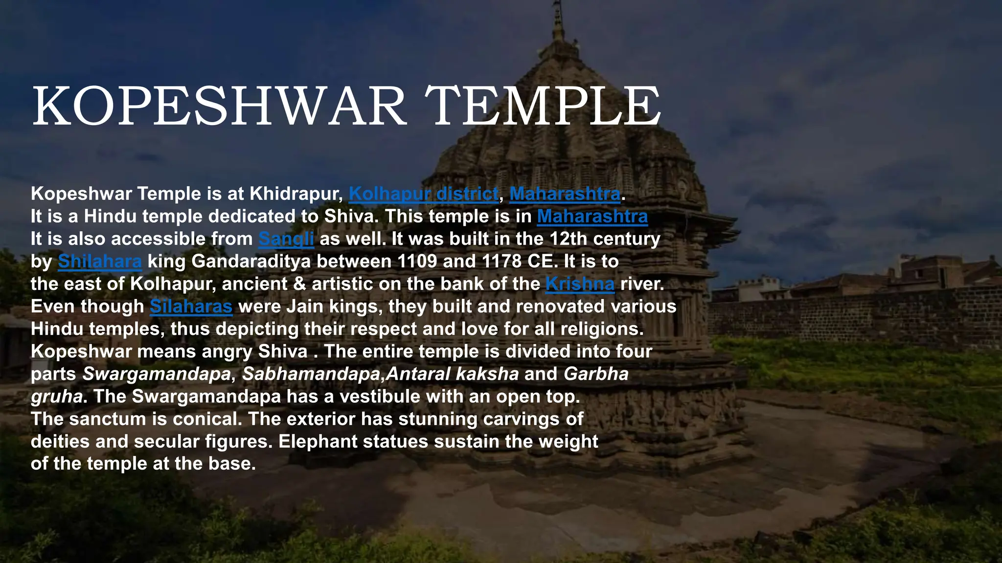 Kolhapur Tourism. Various places which have a whole heart of kolhapuri people | PPTX