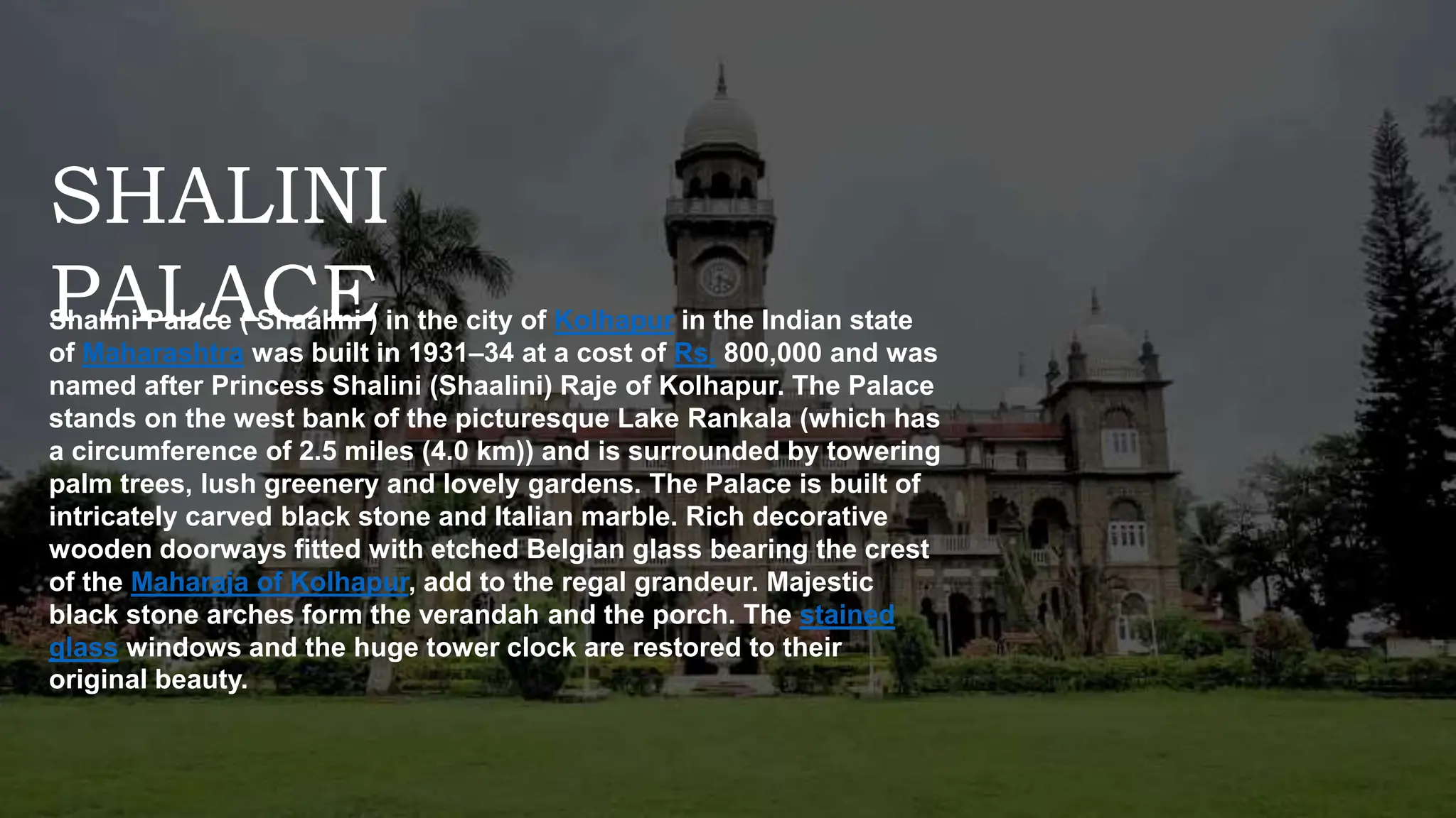 Kolhapur Tourism. Various places which have a whole heart of kolhapuri people | PPTX