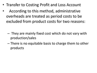 Anuj costing and control of administrative, selling | PPTX