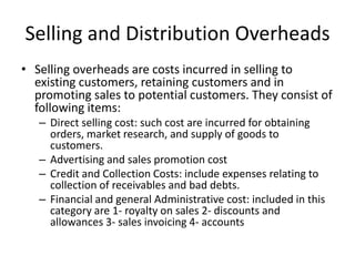 Anuj costing and control of administrative, selling | PPTX