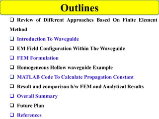 finite element method for waveguide | PPTX