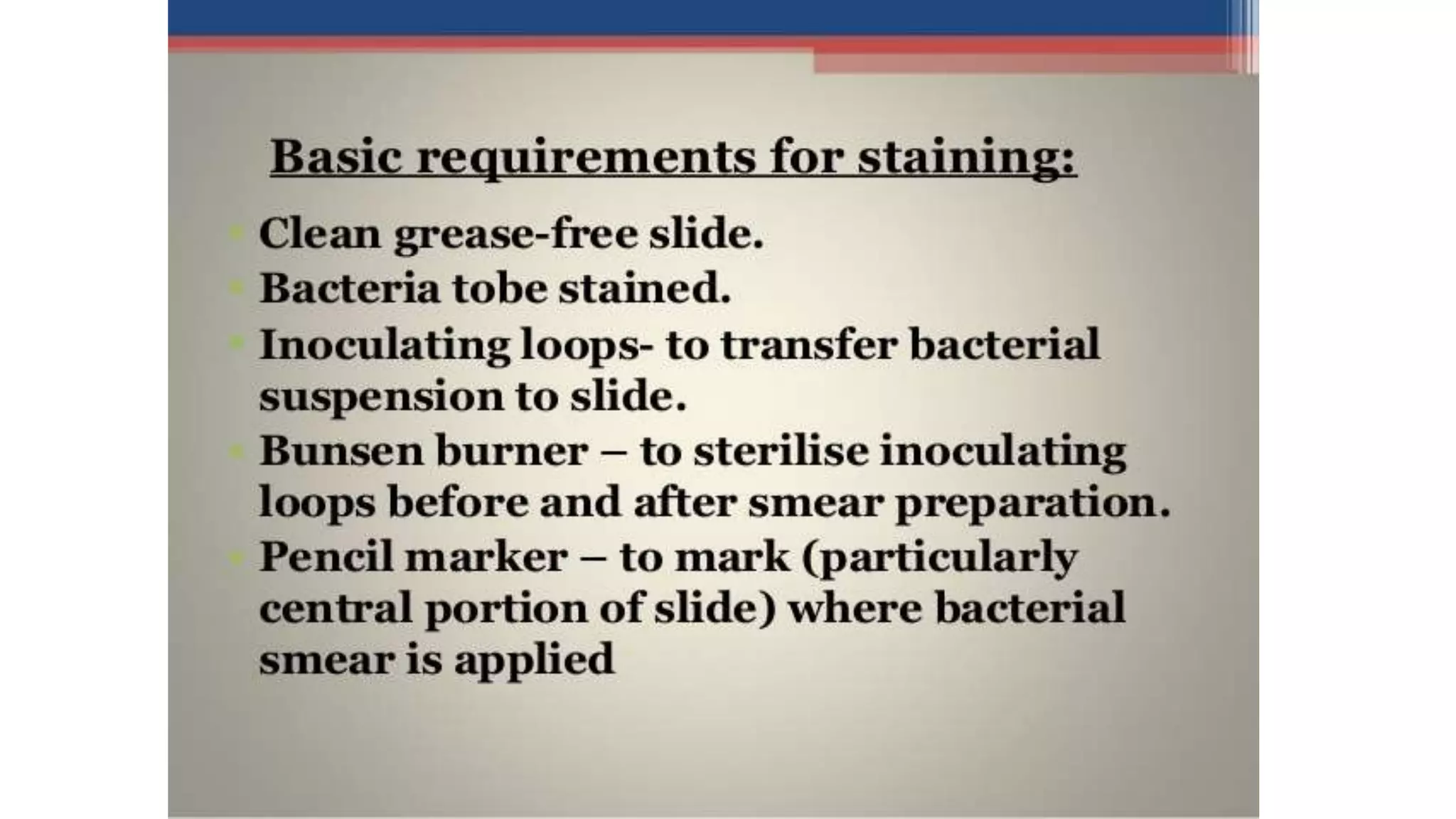 Basic staining procedures in Microbiology | PPTX