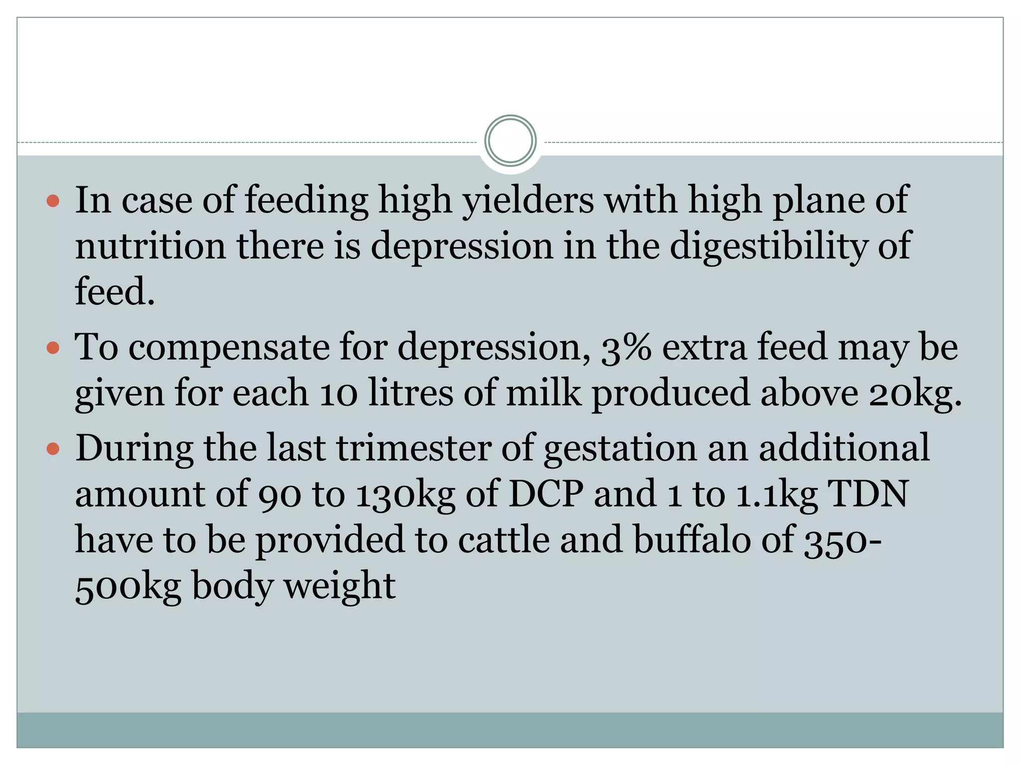 feeding management og high yielding buffaloes | PPTX