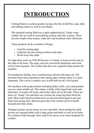 Project Report on Automatic Coolant System For Drilling Machines | PDF