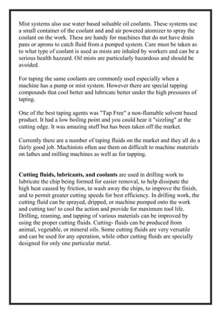 Project Report on Automatic Coolant System For Drilling Machines | PDF