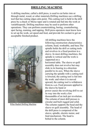 Project Report on Automatic Coolant System For Drilling Machines | PDF