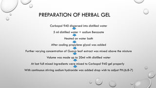 Formulation and evaluation of gel Mouth ulcer management | PPTX