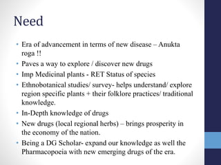 Anukta dravya- Unexplored or Undocumented Medicinal Plants | PPTX